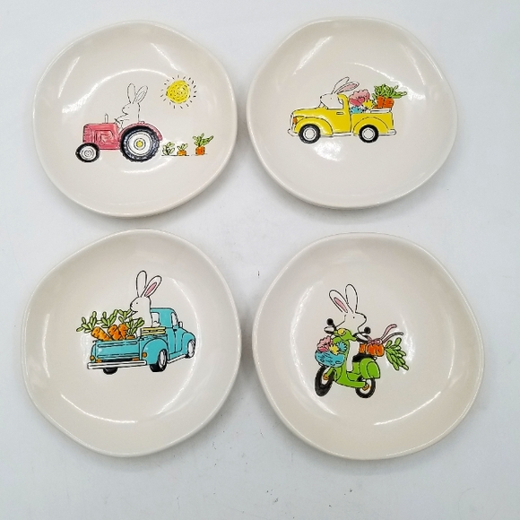 None | Holiday | Collectors Ceramic Easter Bunny Decor Plates | Poshmark